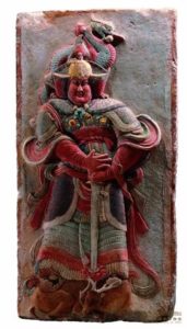 Well-preserved, lavishly painted, and gold-adorned marble warriors from ...